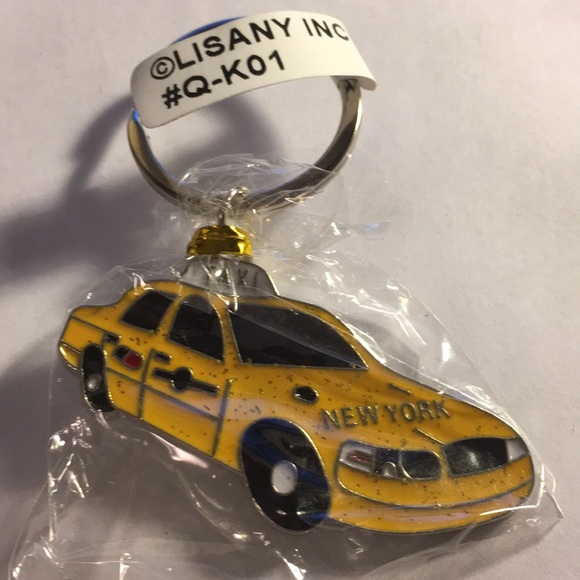 Accessories | Nyc Taxi Cab Key Ring Yellow Enamel Metal Nwt Gift | Poshmark